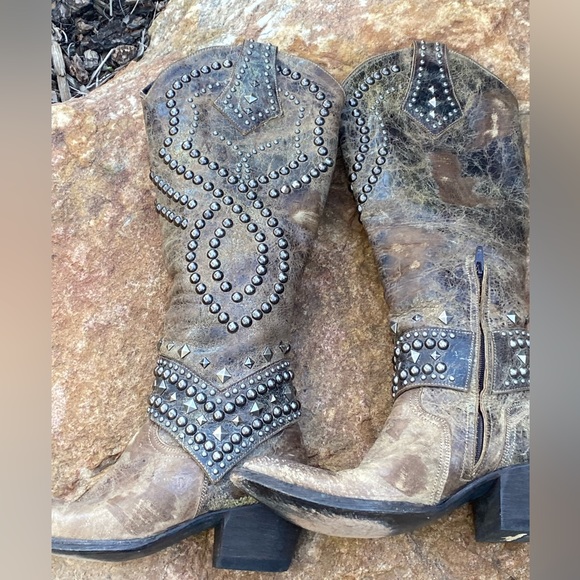 Old Gringo | Shoes | Rare Authentic Old Gringo Leather Studded Tall ...